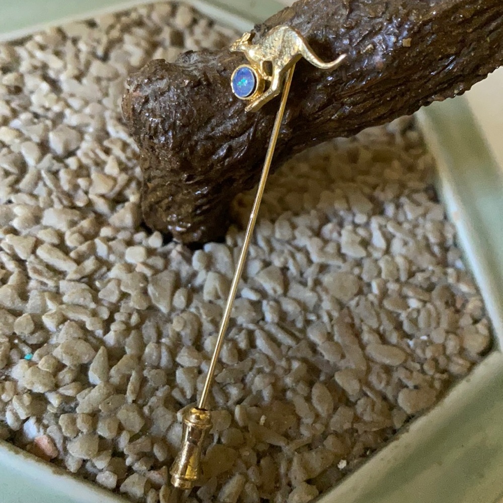 Vintage Kangaroo Australian Tribal Opal Stick - Gem